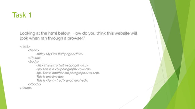 S3 Html Structure And Formatting Pptx Web Design And Html Internet