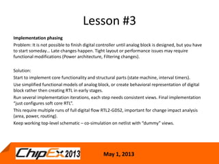 TRACK C: Methodology for Mixed Mode Design & Verification of Complex ...