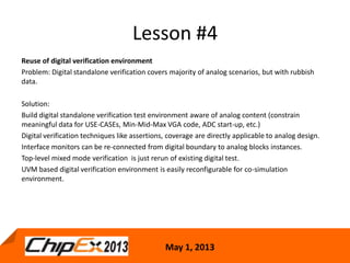 TRACK C: Methodology for Mixed Mode Design & Verification of Complex ...