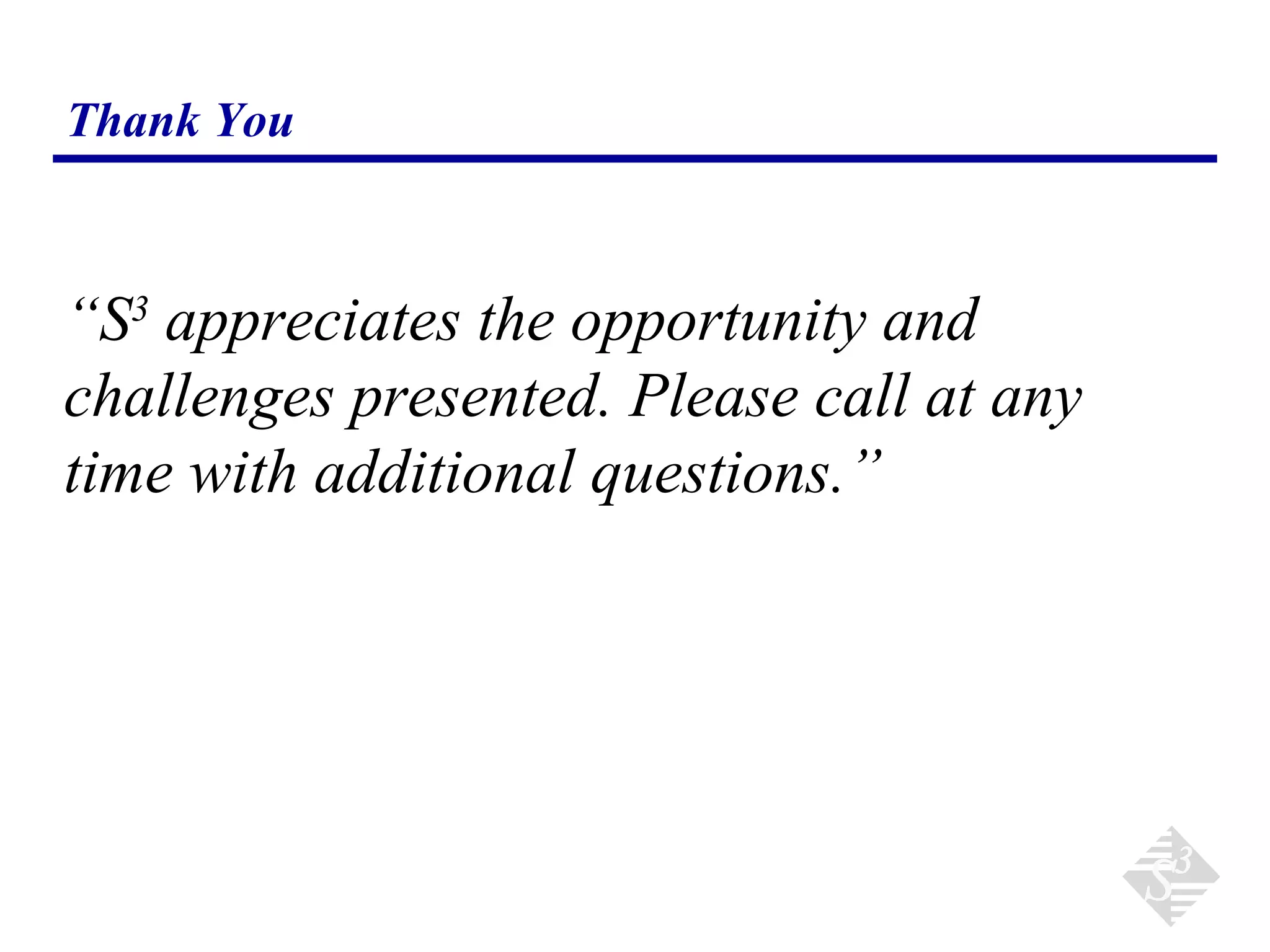 S3 Overview Presentation | PPT