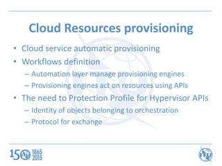 Identity Management Standardization in the cloud computing | PPTX | Cloud Computing | Internet