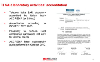 Paolo Gianola MONITORING IZLOŽENOSTI EMF I SAR u Telekom Italija | PPT