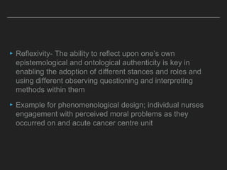 Phenomenology and Hermeneutics in Qualitative Research | PPTX