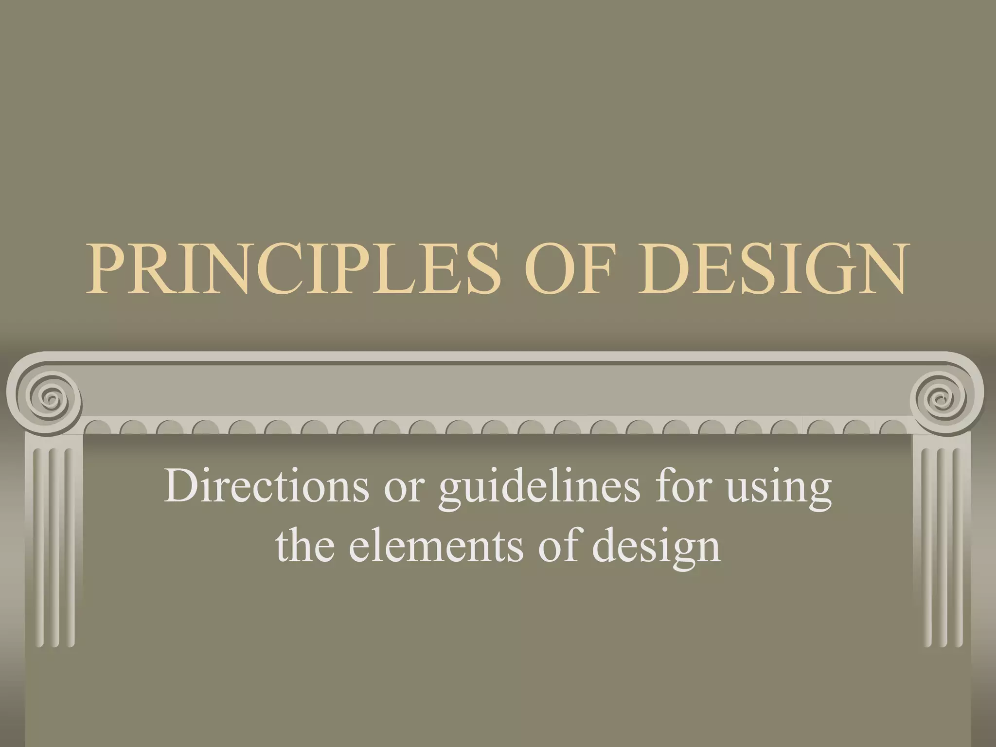 Design Principles | PPT
