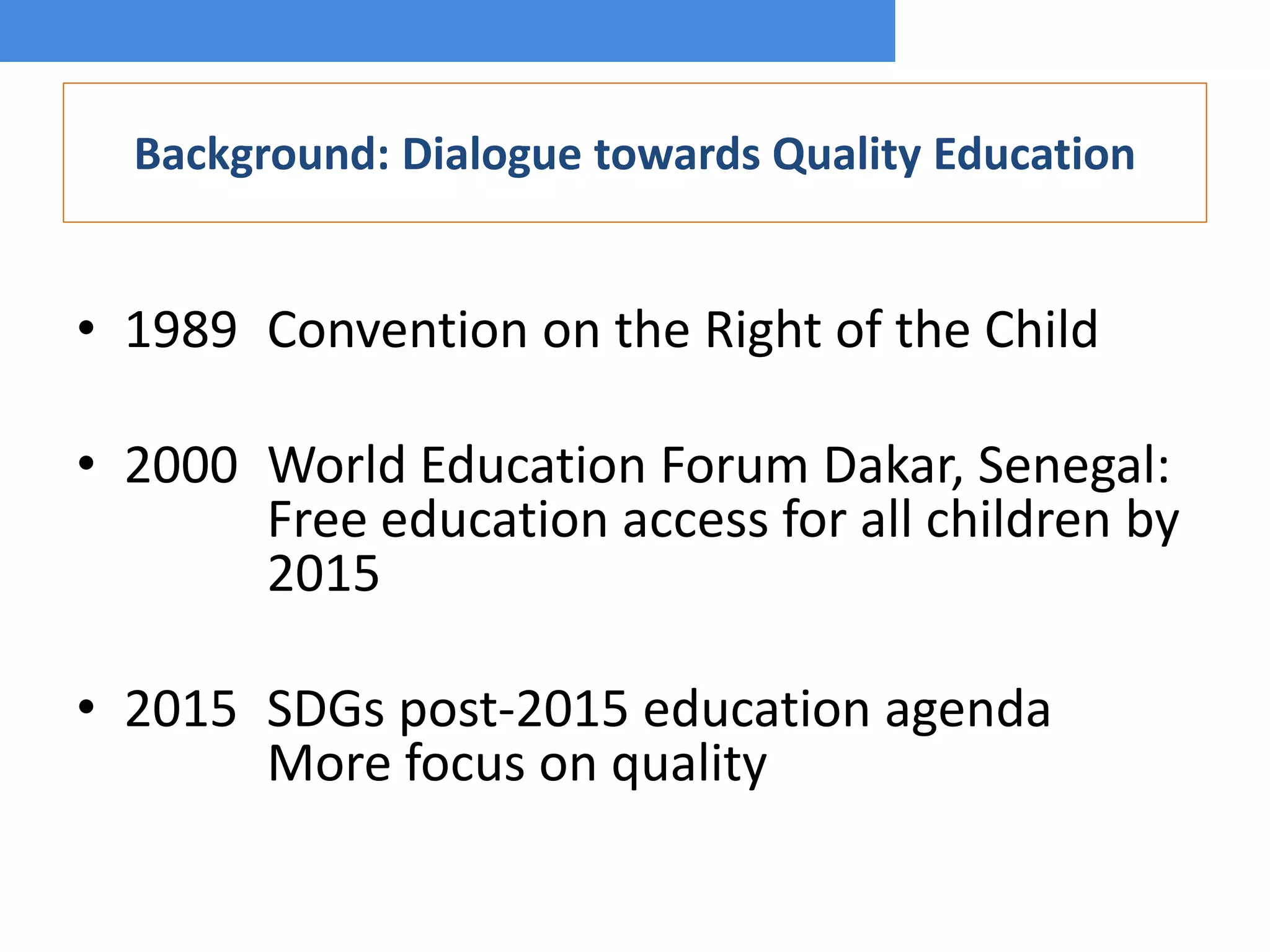 S3 quality education unicef | PPTX