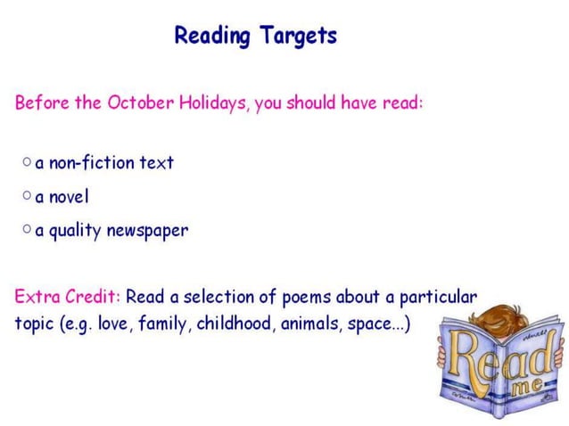 S3 Reading Targets | PPTX
