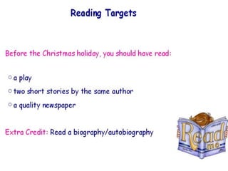 S3 Reading Targets | PPTX