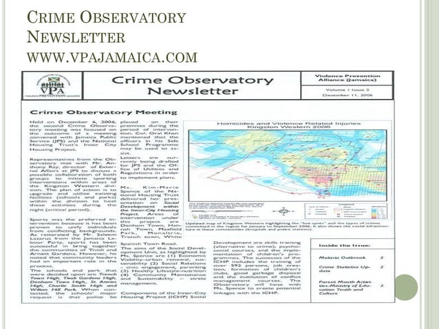 Tarik Weekes - The Violence Prevention Alliance- Jamaica | PPT