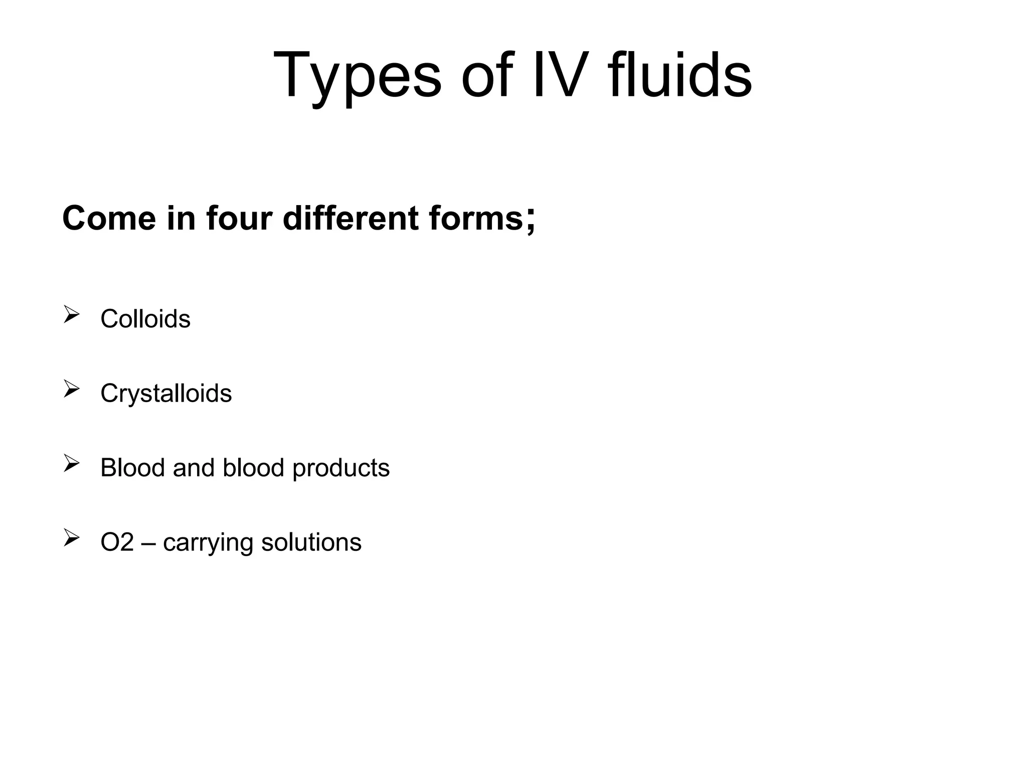 CRYSTALLOIDS AND COLLOIDS FOR FLUID REPLACEMENT | PPT | Chemistry | Science