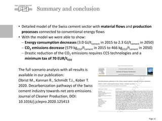 Modelling the cement industry - Energy flows connected to material ...