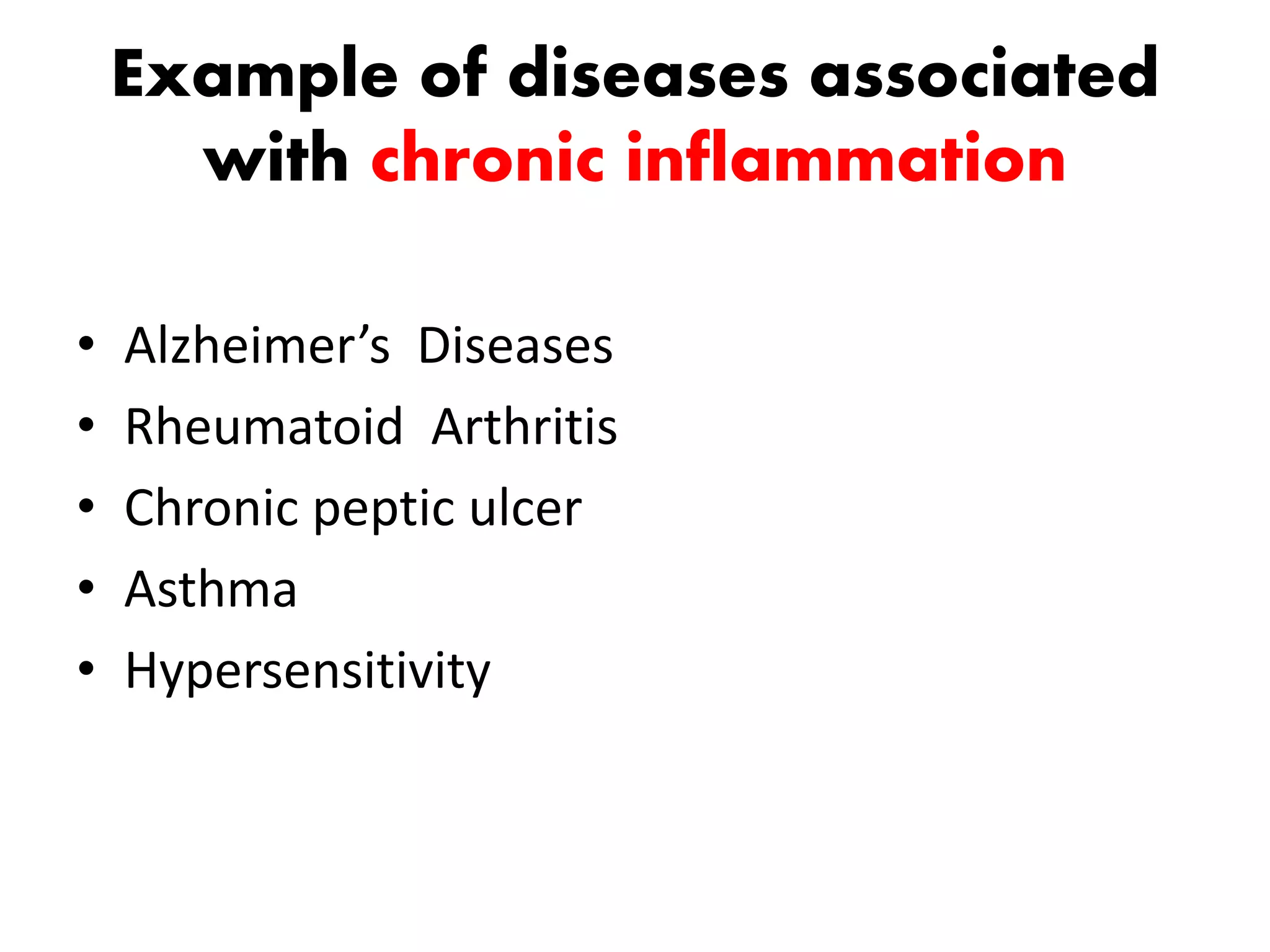 Example of acute and chronic inflammation | PPTX