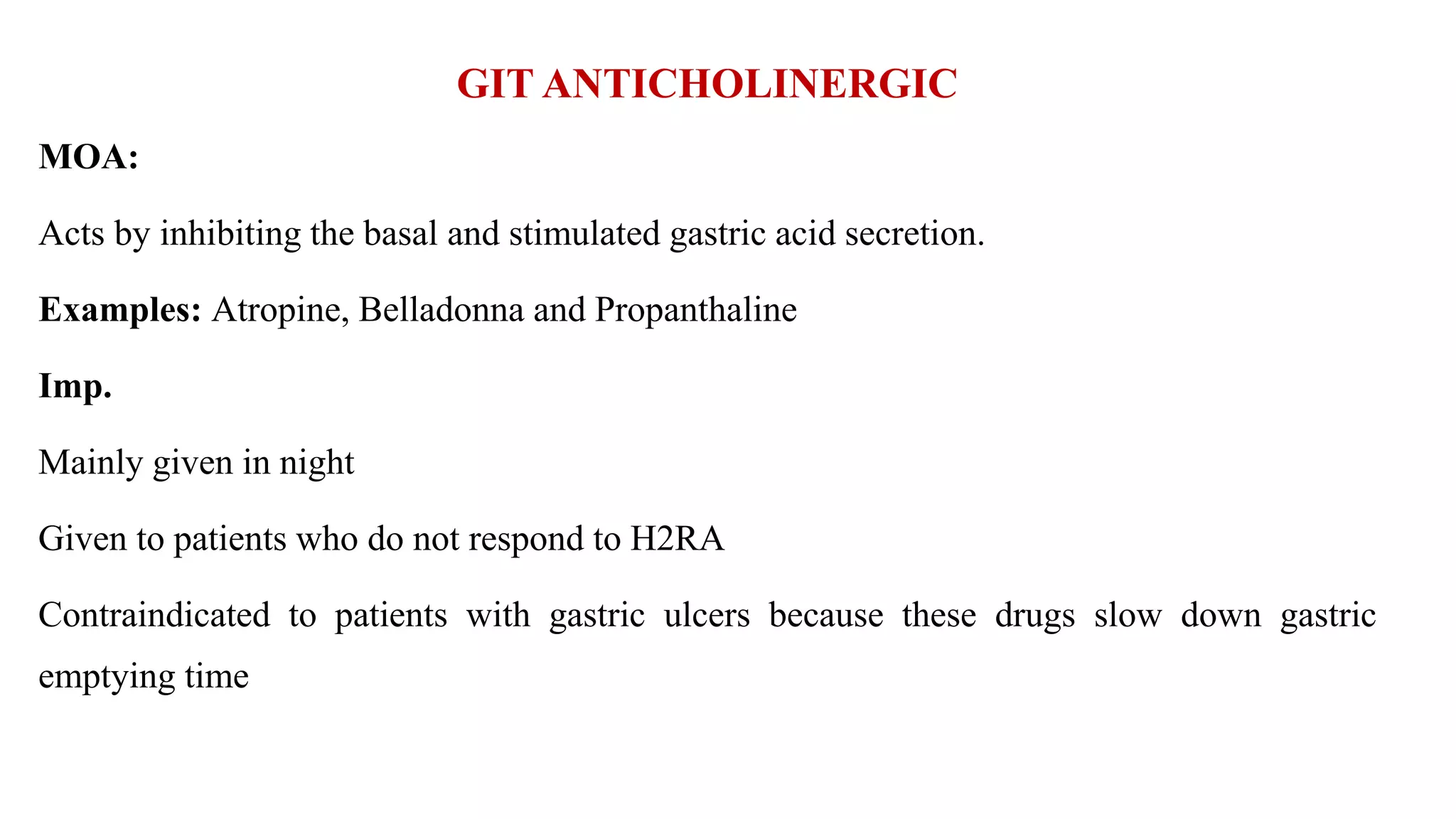 Pharmacology of Gastrointestinal Disorders | PPTX