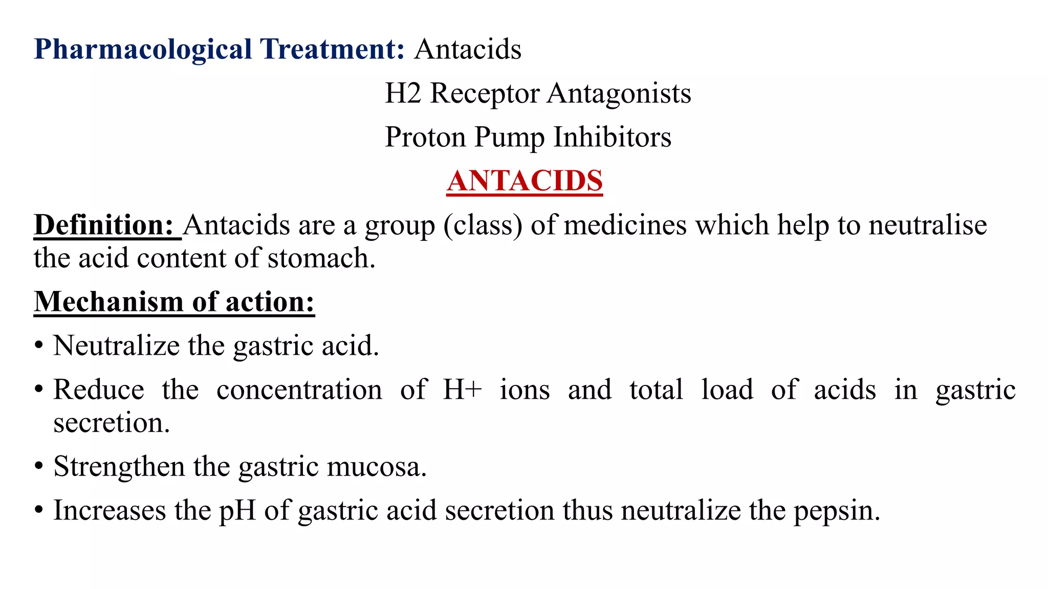 Pharmacology of Gastrointestinal Disorders | PPTX