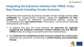 Integrating the Extractive Industry into TIMES: A Key Step Towards ...