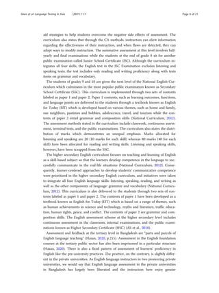 English language assessment in Bangladesh today: principles, practices ...