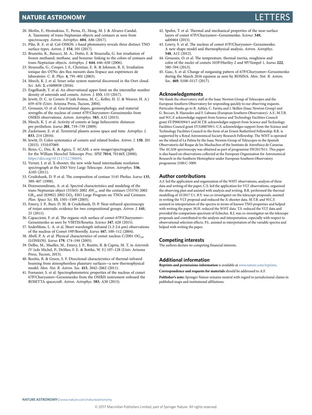 Spectroscopy and thermal modelling of the first interstellar object 1I ...