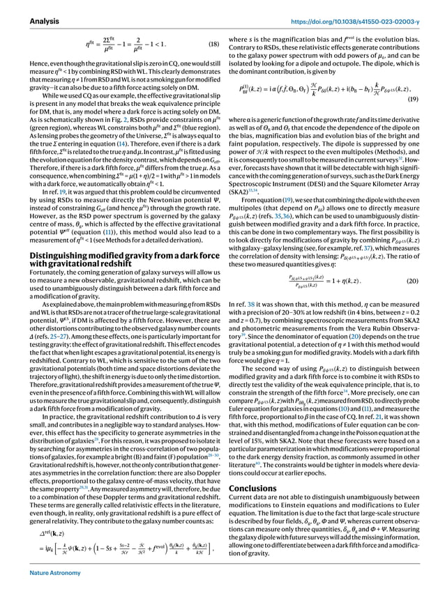 Modified Einstein versus modified Euler for dark matter | PDF
