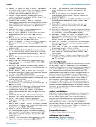 Detection of the infrared aurora at Uranus with Keck-NIRSPEC | PDF