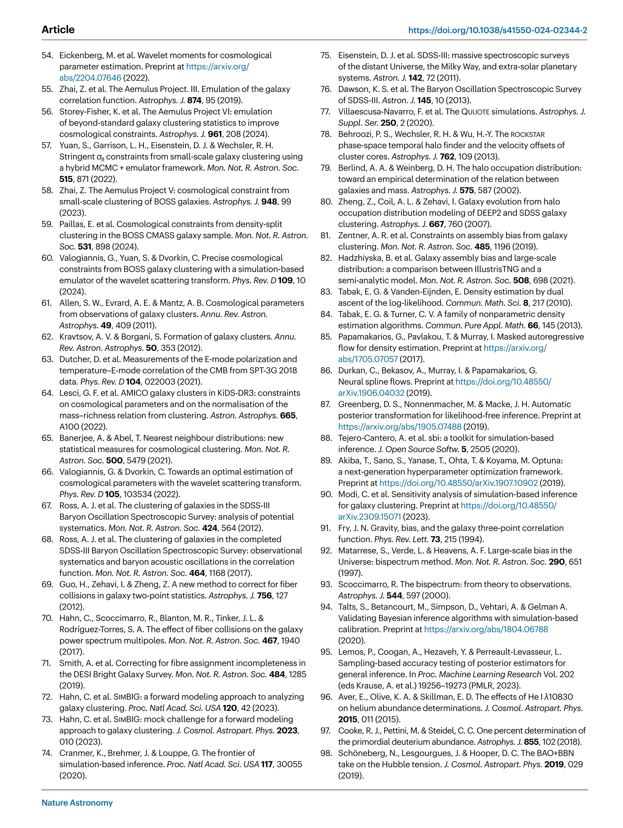 Cosmological Constraints From Non Gaussian And Nonlinear Galaxy Clustering Using The Simbig
