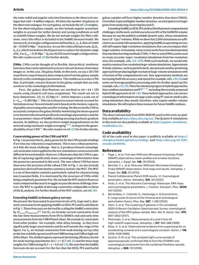 Cosmological Constraints From Non Gaussian And Nonlinear Galaxy Clustering Using The Simbig