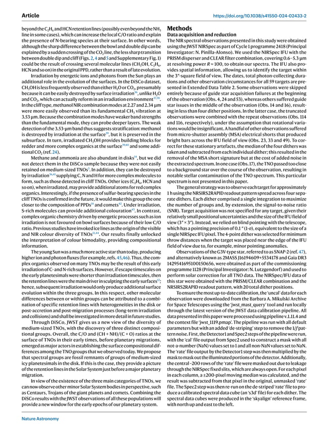 A JWST/DiSCo-TNOs portrait of the primordial Solar System through its ...