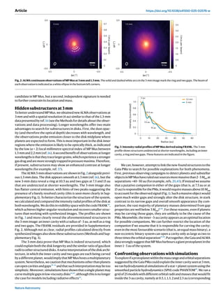 A young gas giant and hidden substructures in a protoplanetary disk | PDF