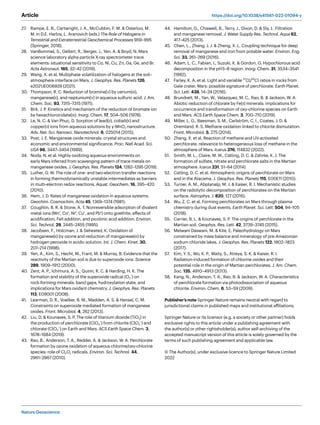 Formation of manganese oxides on early Mars due to active halogen cycling | PDF