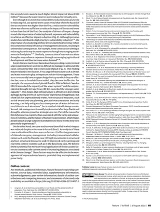 The challenge of unprecedented floods and droughts in risk management ...