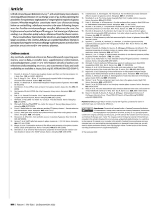 Galaxy clusters enveloped by vast volumes of relativistic electrons | PDF