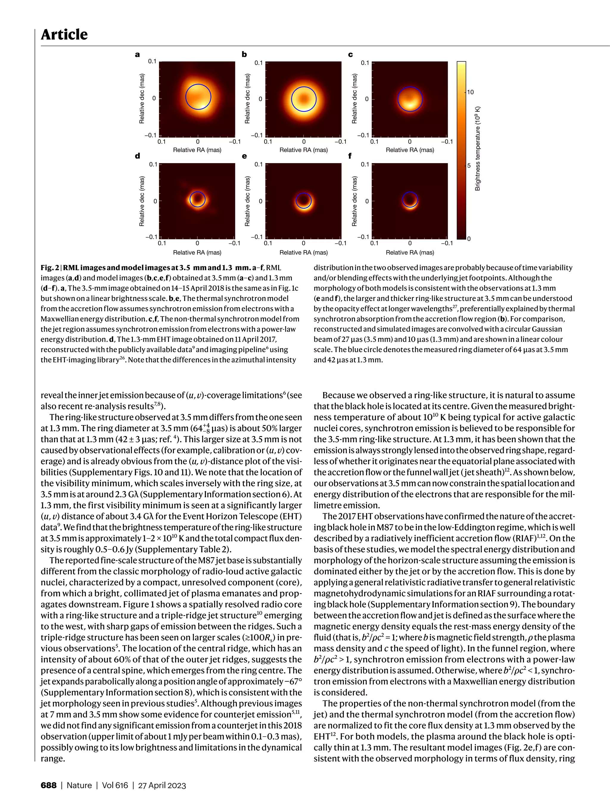 A ring-like accretion structure in M87 connecting its black hole and ...