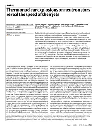Thermonuclear explosions on neutron stars reveal the speed of their jets | PDF