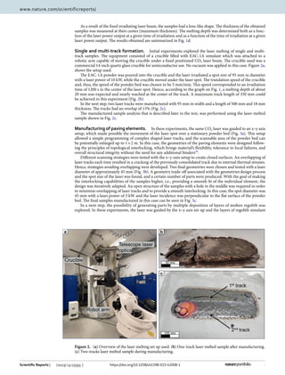 Laser melting manufacturing of large elements of lunar regolith ...