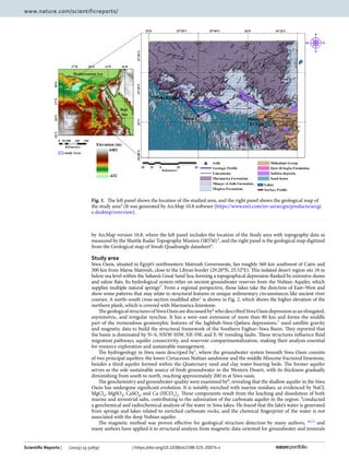 Integrated Magnetic and Magnetotelluric Analysis of Siwa Oasis Lakes ...