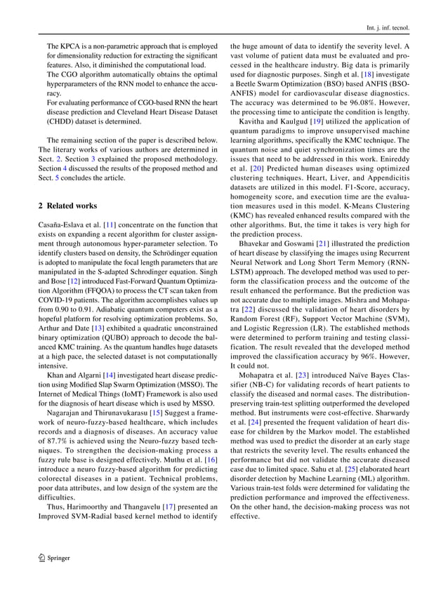 An optimal heart disease prediction using chaos game optimization‑based recurrent neural model ...