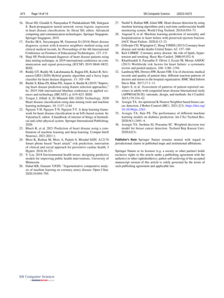 Diagnosis of Cardiac Disease Utilizing Machine Learning Techniques and Dense Neural Networks | PDF