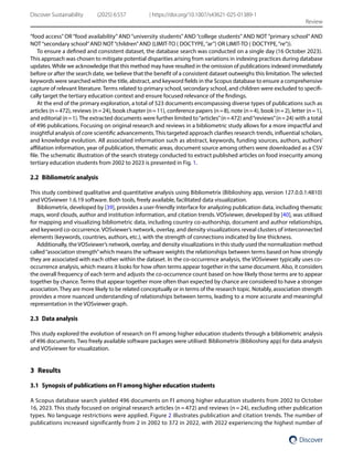 Mapping the research landscape of food insecurity among tertiary education students worldwide ...