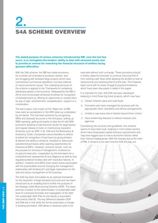 S4A - Sustainable Structuring of Stressed Assets | PDF