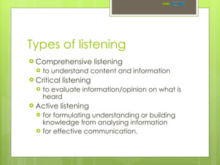 TPCK: Use of ICT to teach/improve competence in listening to English | PPT