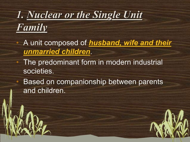 Family: Definition, Changing trends in family structure, Types of ...