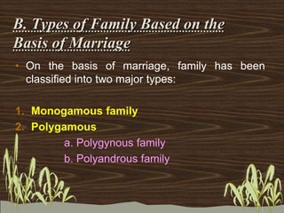 Family: Definition, Changing trends in family structure, Types of ...