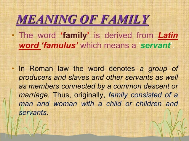 Family: Definition, Changing trends in family structure, Types of ...
