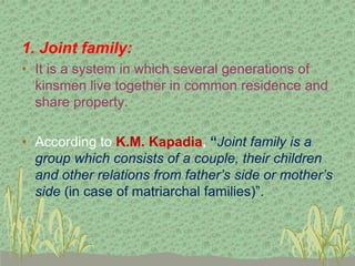 Family: Definition, Changing trends in family structure, Types of ...