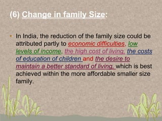 Family: Definition, Changing trends in family structure, Types of ...