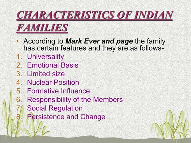 Family: Definition, Changing trends in family structure, Types of ...