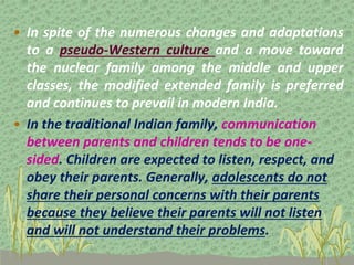 Traditional Indian Family Structure