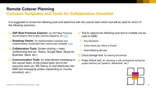 S4H_747 How to Approach Remote Cutover (2).pptx | Web Conferencing ...