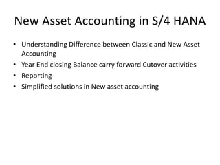 S4 HANA Finance Contents | PDF