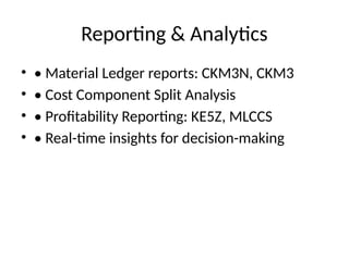 S4HANA_Actual_Costing with process flows | PPTX