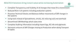 S/4HANA and Automated SAP Change Management - Best Practices for your ...
