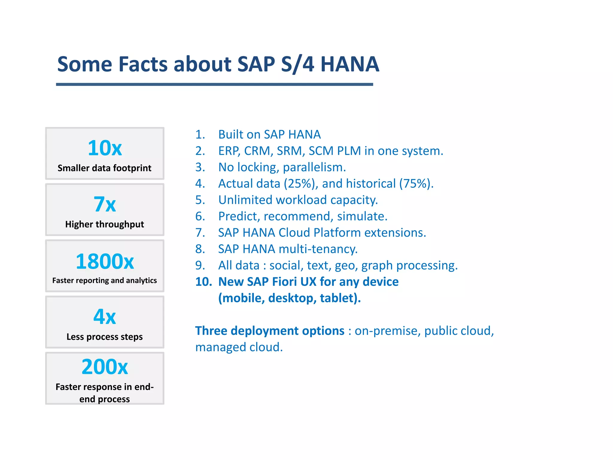 S/4 HANA conversion functional value proposition | PDF